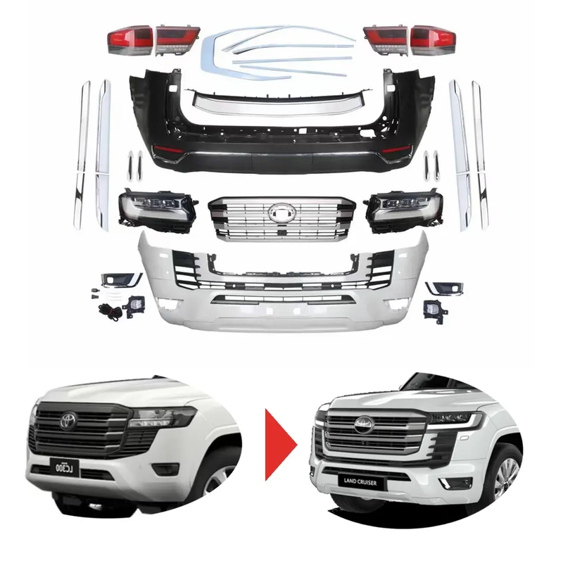 LC300 facelift Low version upgrade to high-level style body kit for ...