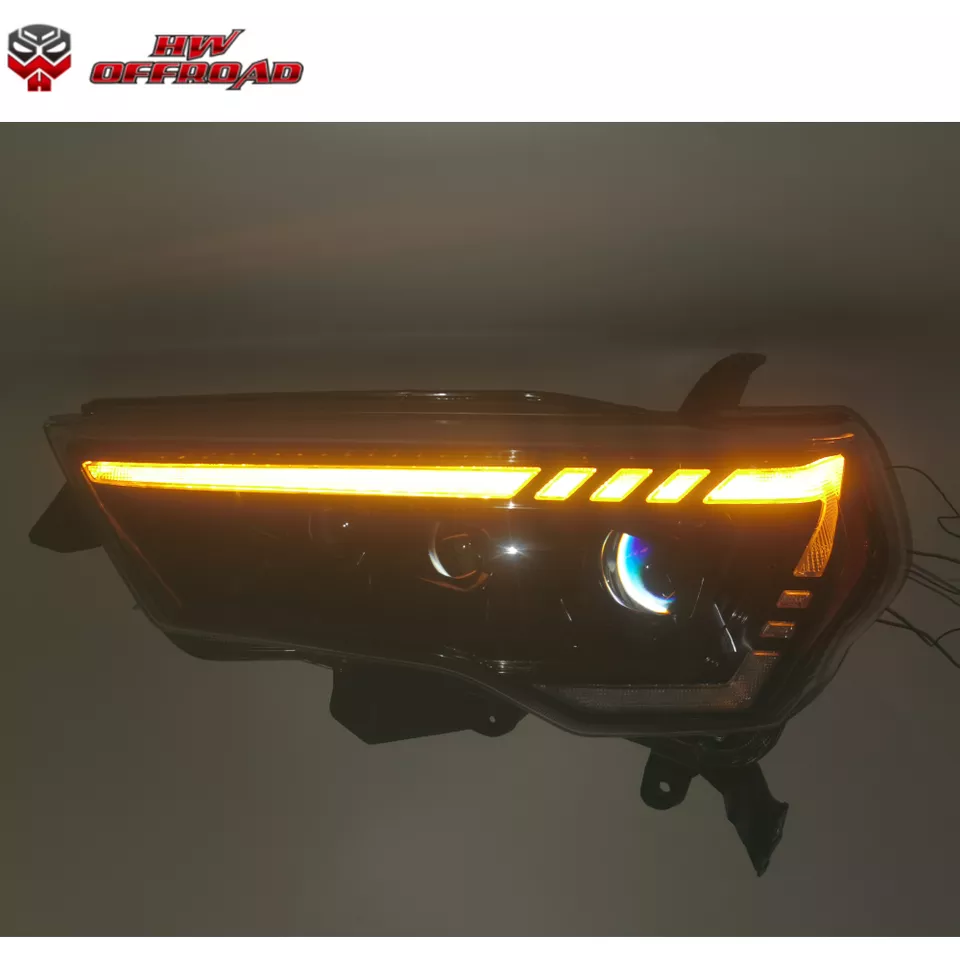 HW 4x4 Offroad Car LED Headlights Front lights Lamps For 4RUNNER 2014 ...