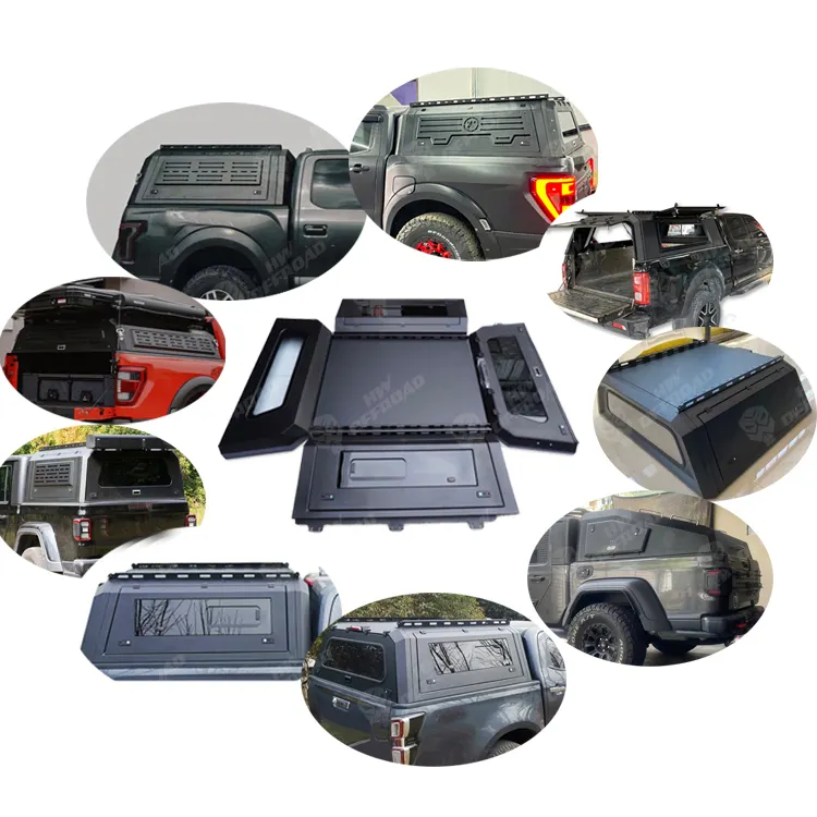 Steel Aluminium Pickup Accessories Truck Caps Cap with side window ...